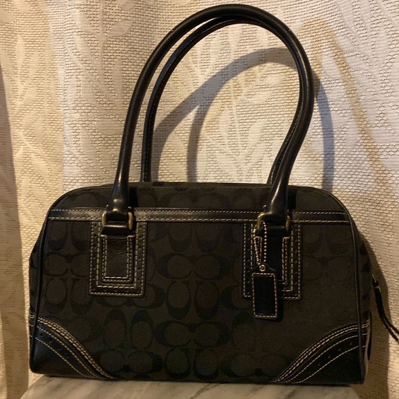 Coach | Bags | Coach Hampton Signature Satchel | Poshmark
